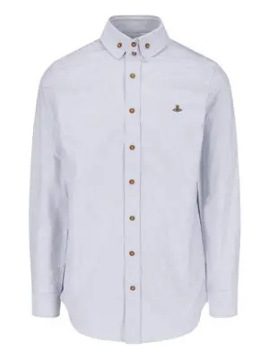 VIVIENNE WESTWOOD Shirt "two Button Krall - Light Blue