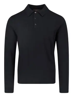 Stone Island Thom Browne Virgin Wool Polo - Black