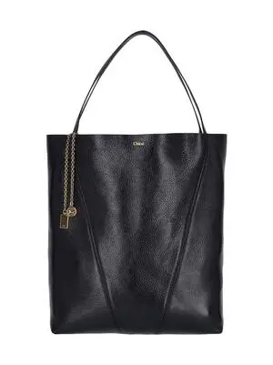 Chloé Spin Large Tote - Black