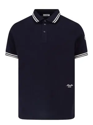 Moncler Logo Polo - Blue