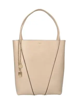Chloé Spin" Tote Bag - Beige