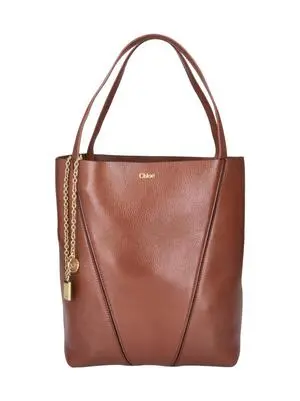 Chloé Spin" Tote Bag - Brown
