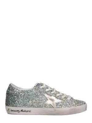 GOLDEN GOOSE Golden Goose "Super Star" Sneakers Silver