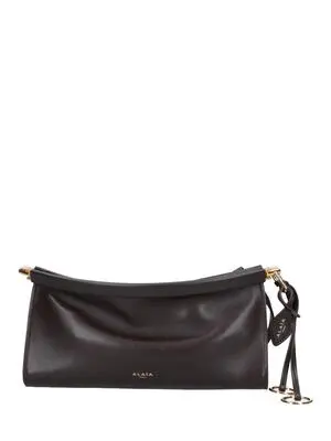 Alaïa Small "Le Click East West" Shoulder Bag Brown