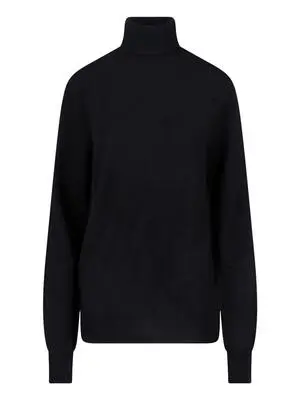 THE FRANKIE SHOP Eve High Neck Sweater - Black