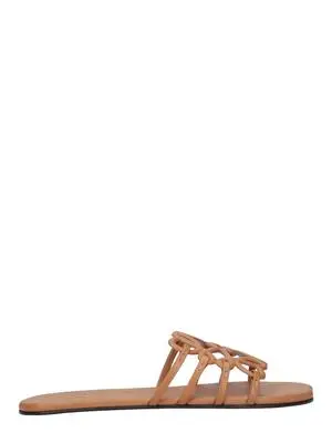 Loewe Loewe Paula's Ibiza Anagram Petal Sandals Brown