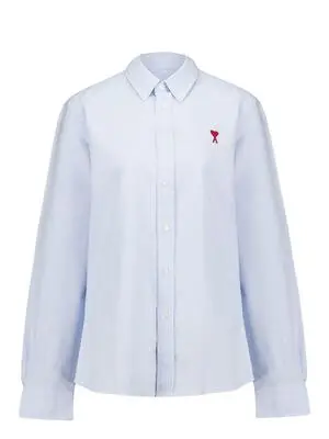 AMI Paris De Coeur Button-down Shirt - Blue