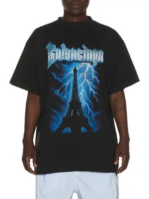 Balenciaga Oversized T-shirt - Black