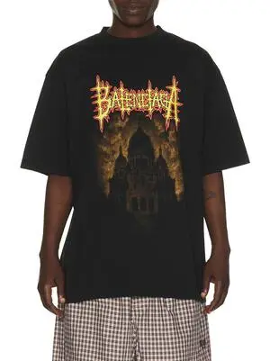 Balenciaga Medium Fitted T-shirt - Black