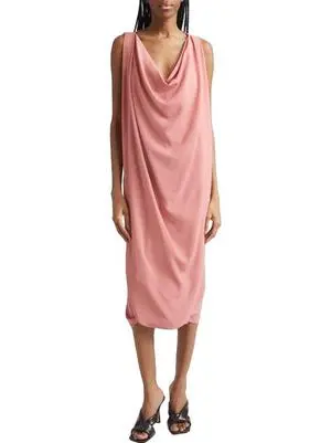 MICHAEL KORS Cowl Virgin Wool Crepe Midi Dress