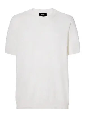 Fendi Cotton And Cashmere Sweater - White