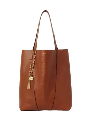 Chloé CHLOE'' Spin Leather Shoulder Bag Brown