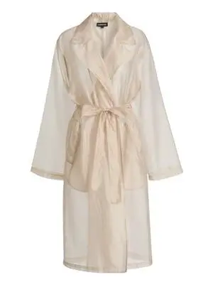 LAMARQUE Long Sheer Coat - Beige