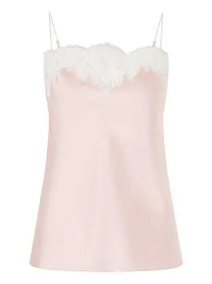 Stella McCartney Lace-trimmed Satin Camisole - Pink
