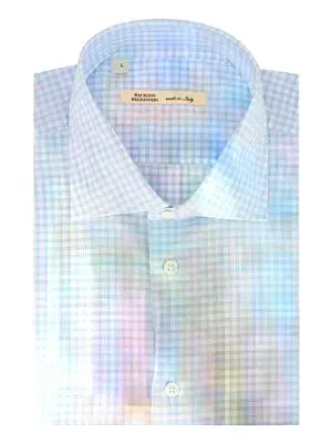 MAURIZIO BALDASSARI Gingham Shirt - Blue