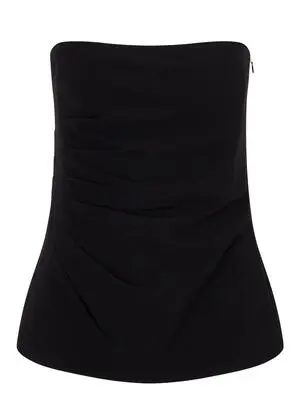Proenza Schouler Damea Strapless Crepe Top - Black
