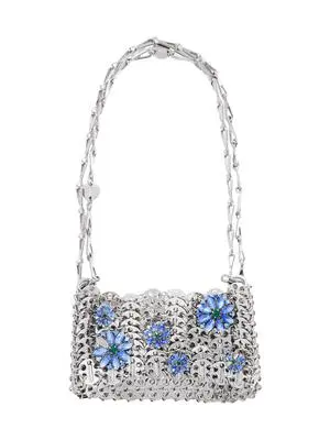 Rabanne Embellished Chainmail Shoulder Bag Blue