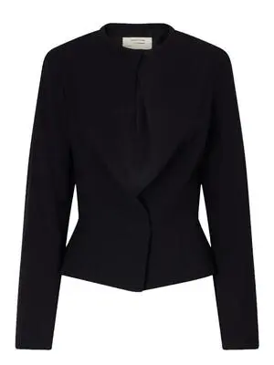 COLLEEN ALLEN Tailored Grain De Poudre Jacket - Black