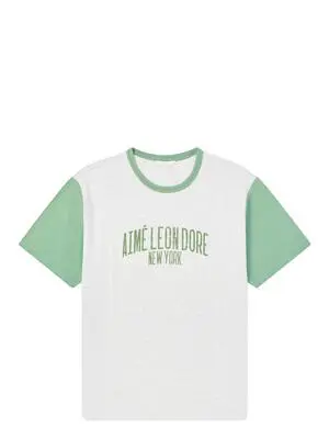 Aimé Leon Dore Logo-print Cotton-jersey T-shirt - Gray