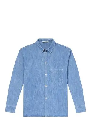 A KIND OF GUISE Gusto Cotton-blend Denim Shirt - Blue
