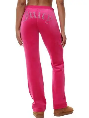 Juicy Couture Velour Track Pants - Free Love