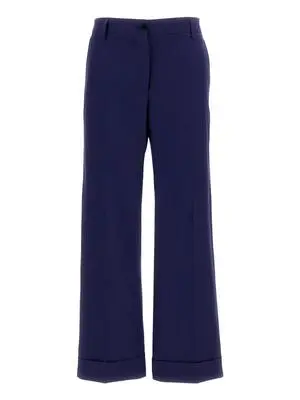 Alberto Biani Wide-leg Trousers - Blu