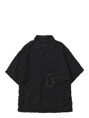 AND WANDER Camicia Maniche Corte - Nero