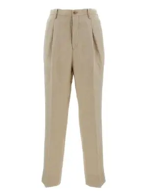 KAPTAIN SUNSHINE Straight-Leg Trousers Beige