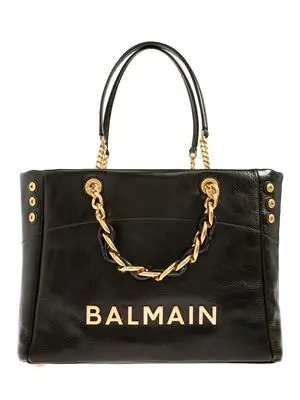 Balmain 1945 Soft Shopper Bag Green