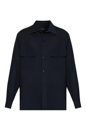 Giorgio Armani Shirt With Pockets - Navy Blue