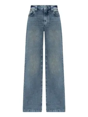 Emporio Armani Wide-leg Jeans - Blue