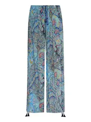 Etro Patterned Wide-leg Trousers - Multicolour