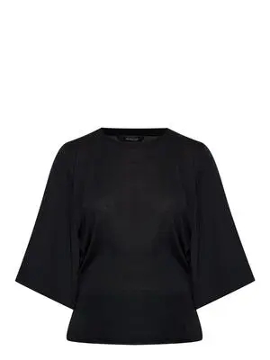 Jacquemus Logo Embroidered Top - Black