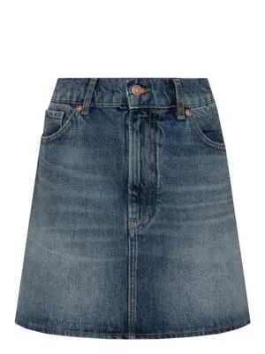 Emporio Armani Denim Mini Skirt - Blue