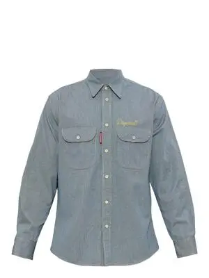 Dsquared2 Shirt With Logo - Blue