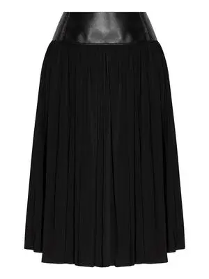 Alaïa Skirt With Leather Belt - Black
