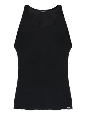 Dsquared2 Sleeveless Lingerie Top - Black