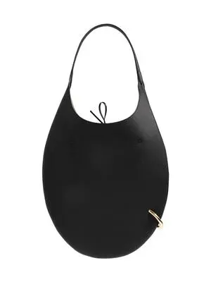 Tory Burch Pierced Soft Shoulder Bag - Black