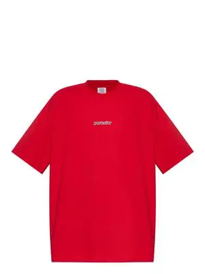 Vetements T-shirt With Print - Red