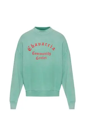 WILLY CHAVARRIA Chavarria Community Center Sweatshirt - Green