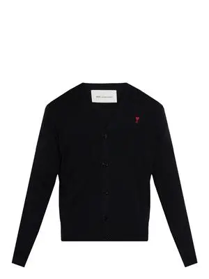 Ami Wool Cardigan - Black