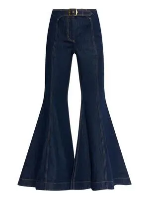 Zimmermann Flared Leg Jeans - Navy Blue