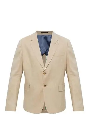 Paul Smith Blazer With Double Vent - Beige