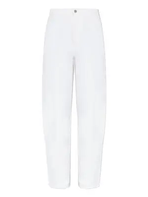 LEMAIRE High-waisted Boyfriend Jeans - White