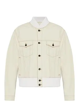 LANVIN Cotton Bomber Jacket - Cream