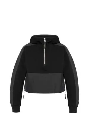 Moose Knuckles Oversized Cropped Hoodie - Black