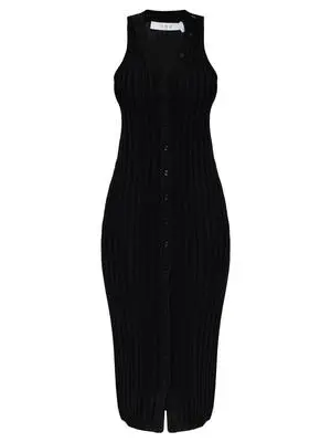 IRO PARIS Lyliane Ribbed Wool Knit Dress - Black