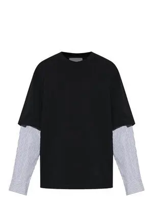 JIL SANDER Long Sleeve T-shirt - Black