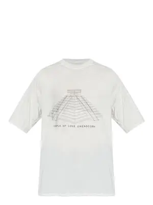 Rick Owens T-shirt With Print - Grey