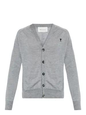 Ami Wool Cardigan - Grey